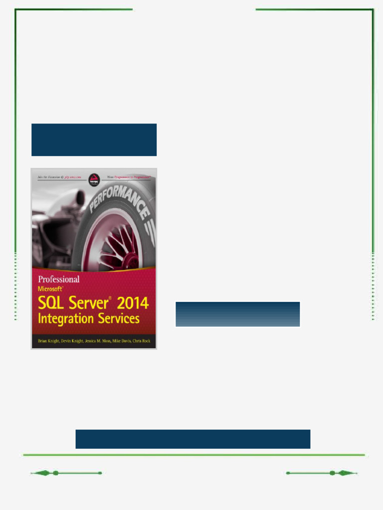 Professional Microsoft SQL Server 2014 Integration Services 1st Edition Brian Knight eBook early ...