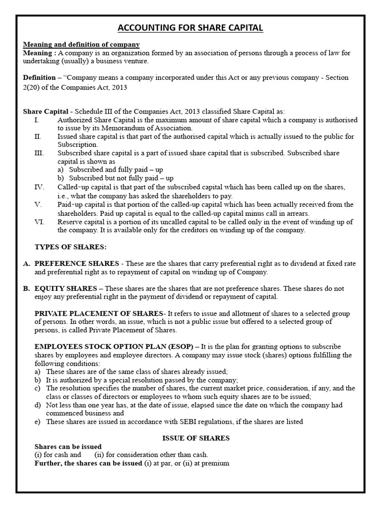 Sm-Issue of Shares | PDF | Debits And Credits | Preferred Stock