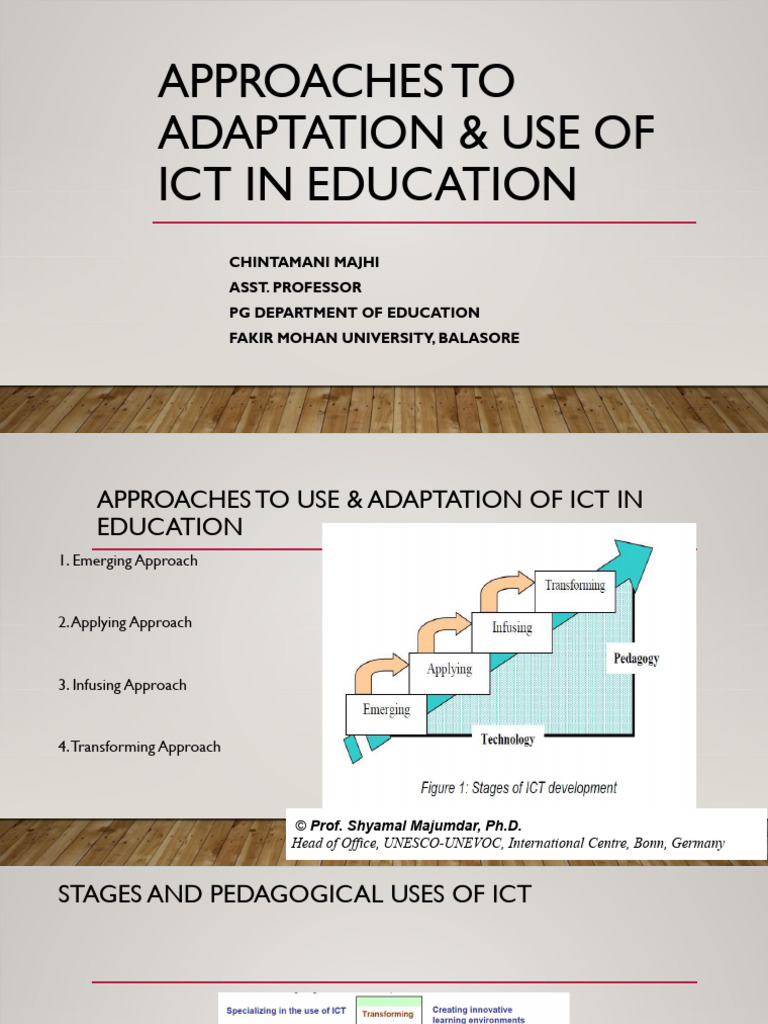 ICT Adaptation in Education Approaches | PDF | Educational Technology ...