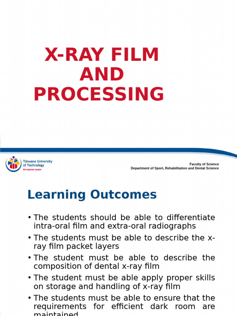 Dental X-Ray Film Processing Guide | PDF