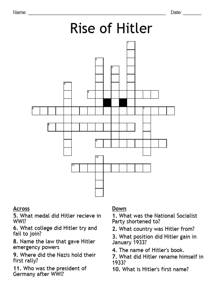 Hitler Trivia Quiz Worksheet | PDF