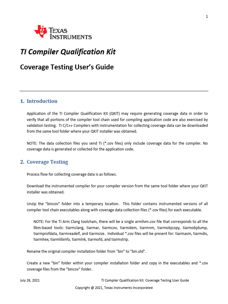 LLVM Coverage Testing Instructions | PDF | Computer File | Command Line ...