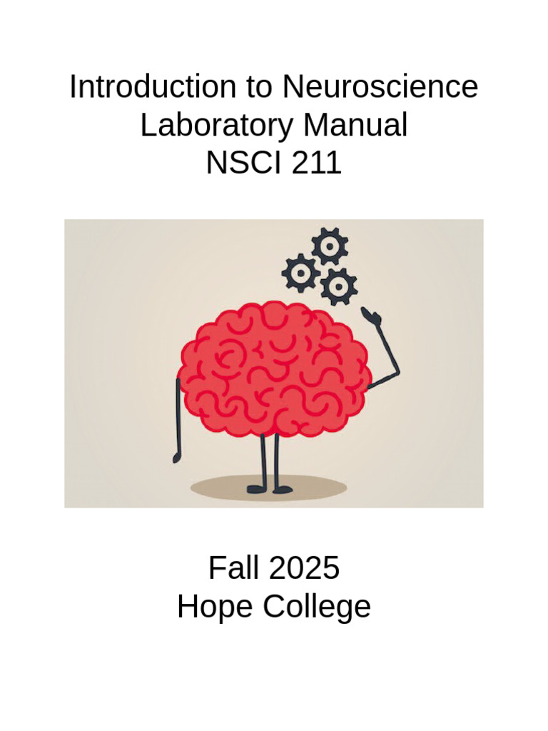 Neuroscience Lab Manual NSCI 211 | PDF | Experiment | Animal Testing