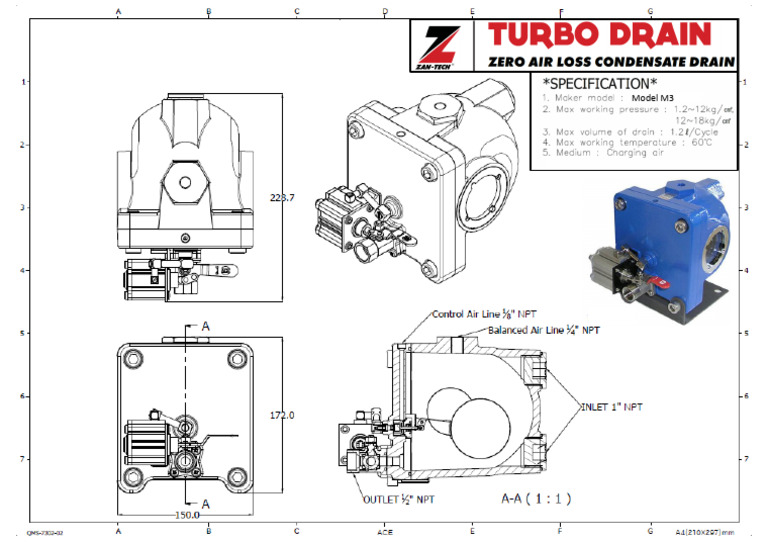 Turbo Drain M3 Data Sheet | PDF