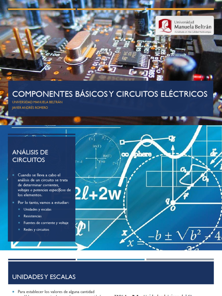 Componentes Básicos y Circuitos Eléctricos | PDF | Red eléctrica ...