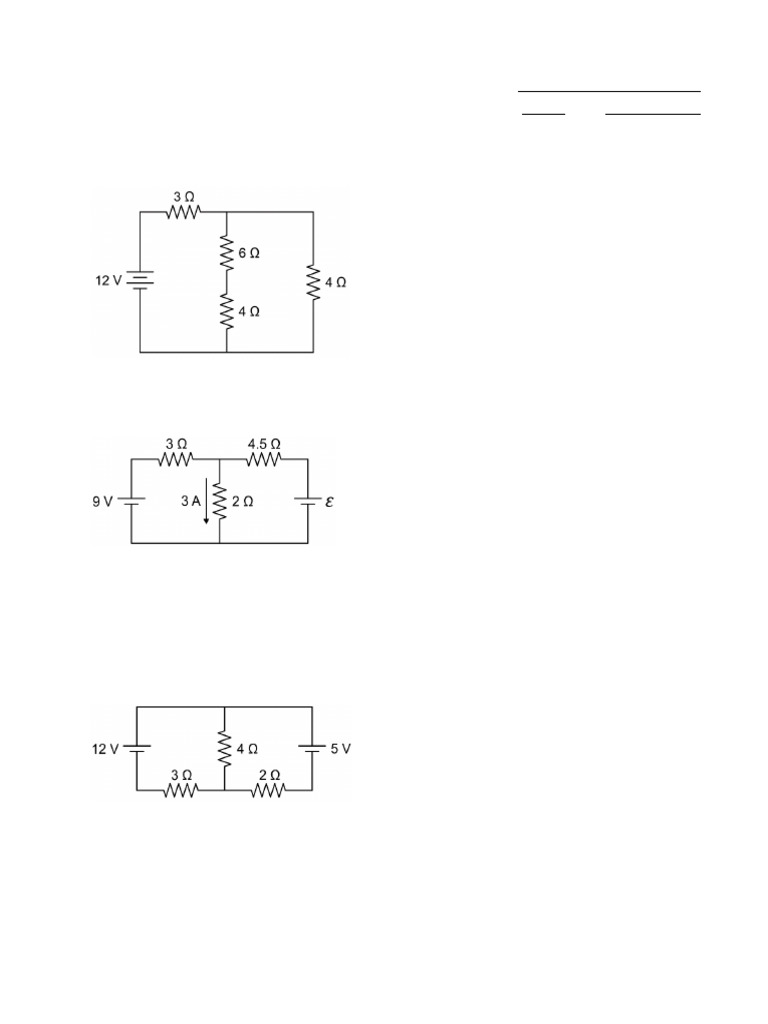 Circuit Analysis Practice Problems | PDF