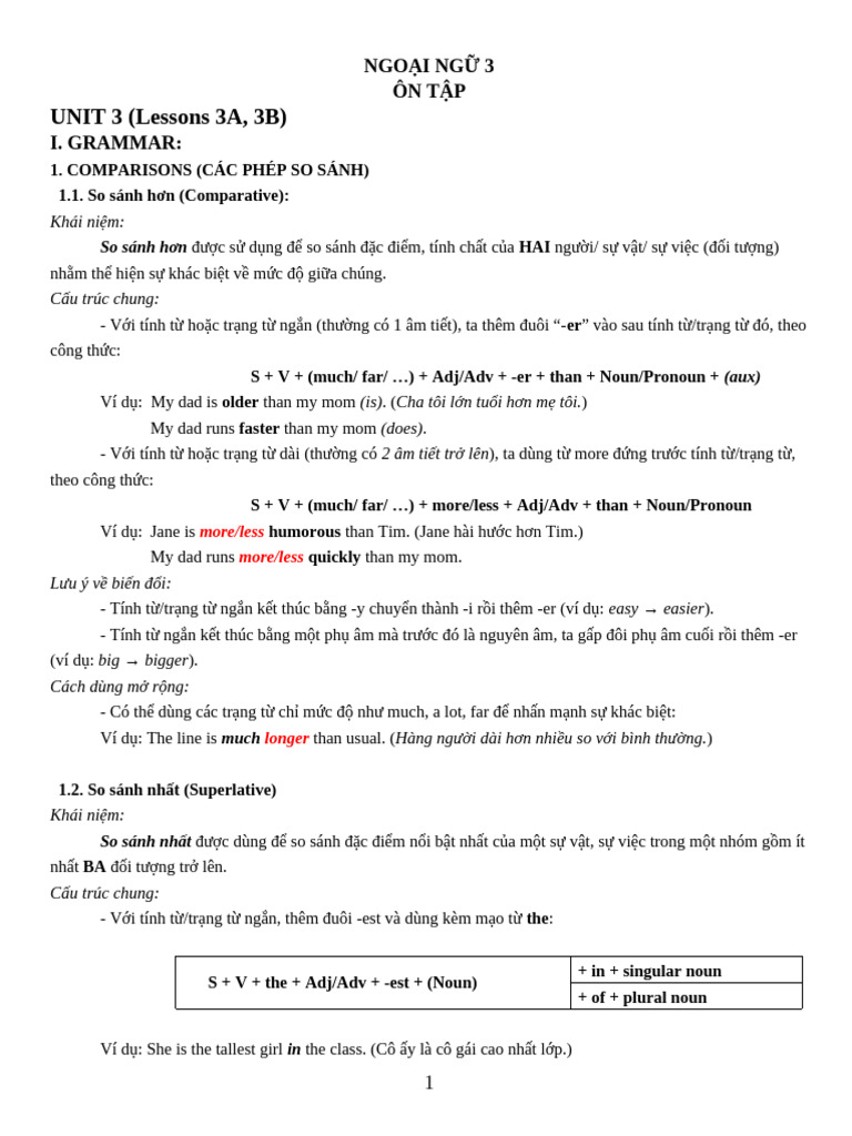 Nn3 On Tap Unit 3 Student | PDF
