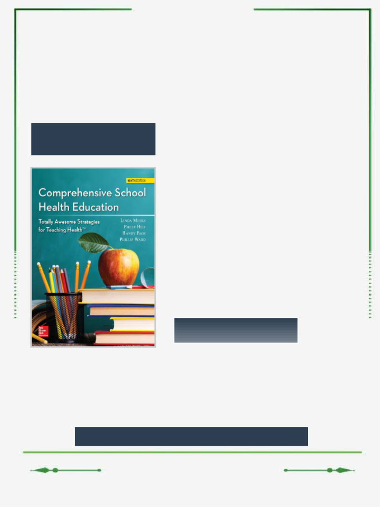 Comprehensive School Health Education - Totally Awesome Strategies for ...