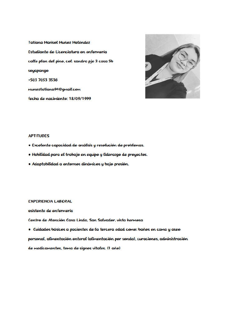CV Marisol Muñoz 2025 | PDF