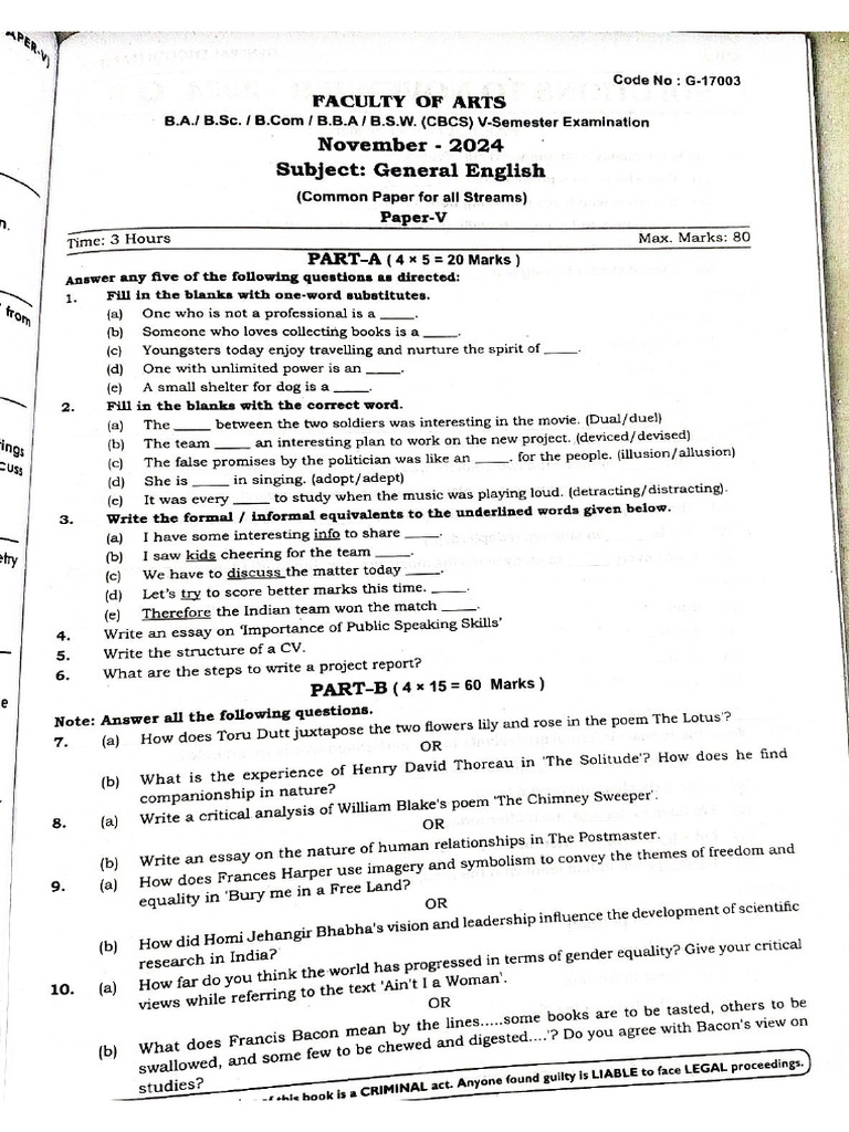 5th Sem Model Paper All Sub | PDF