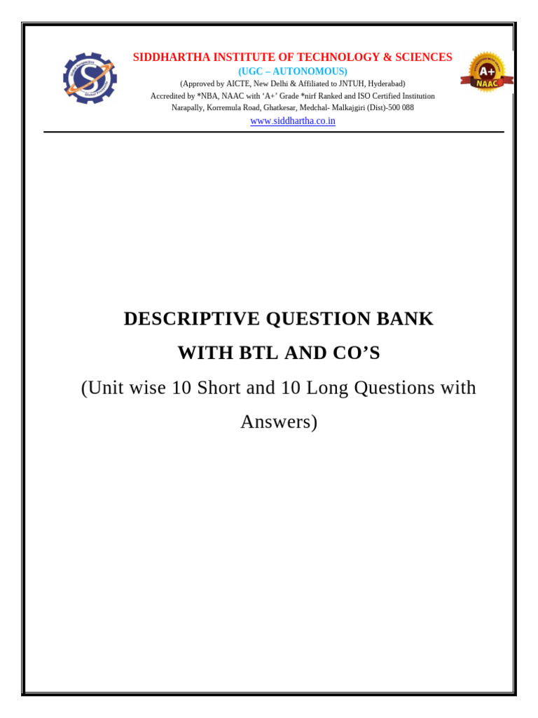 COA Question Bank | PDF | Cpu Cache | Computer Data Storage
