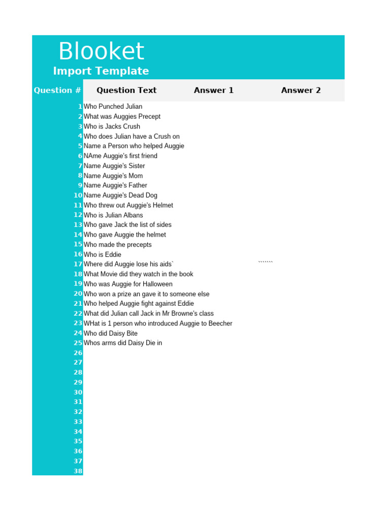 Blooket_Spreadsheet_Import_Template-CRBqcEp3 | PDF