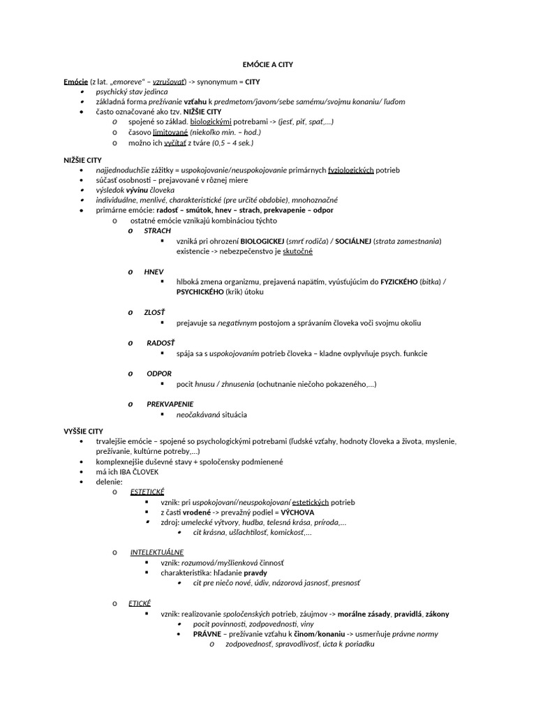 8 Emocie | PDF