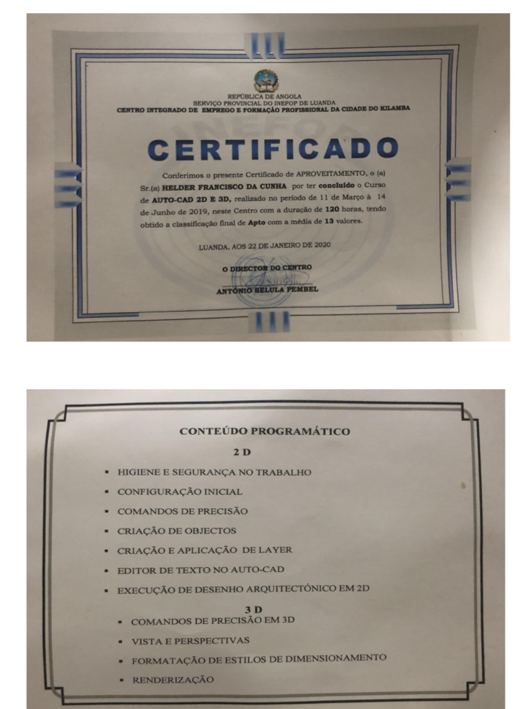 Certificado de CAD | PDF