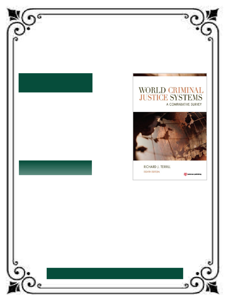 World Criminal Justice Systems 8th Edition Richard J. Terrill ebook ...