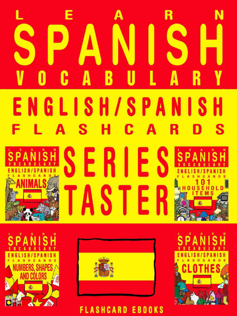 Learn Spanish Vocabulary - Series Taster - English_Spanish -- Flashcard ...
