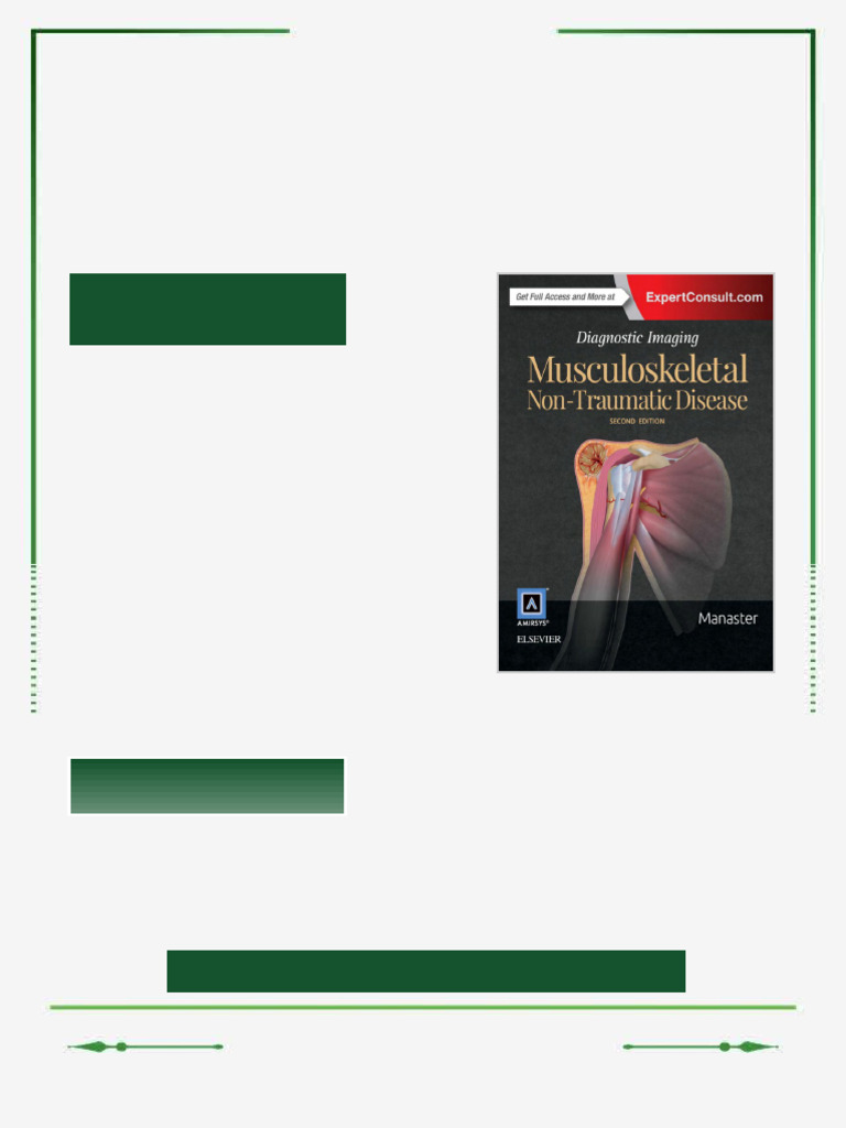 Diagnostic Imaging Musculoskeletal Non Traumatic Disease 2nd edition by ...