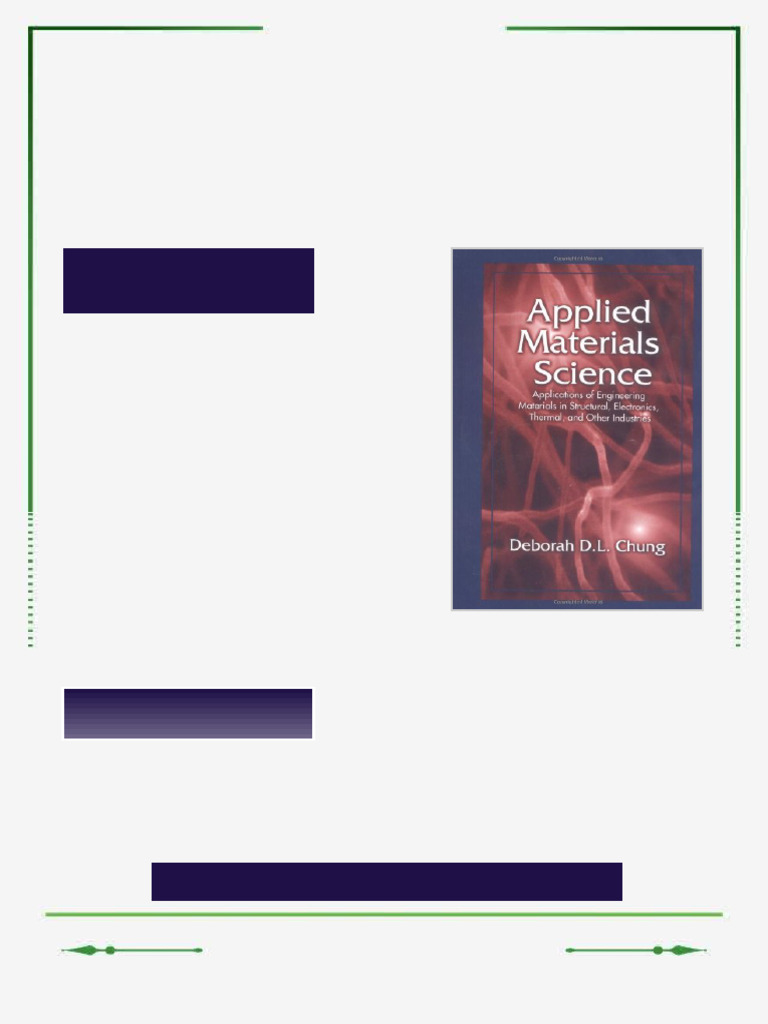 Applied Materials Science Applications of Engineering Materials in ...