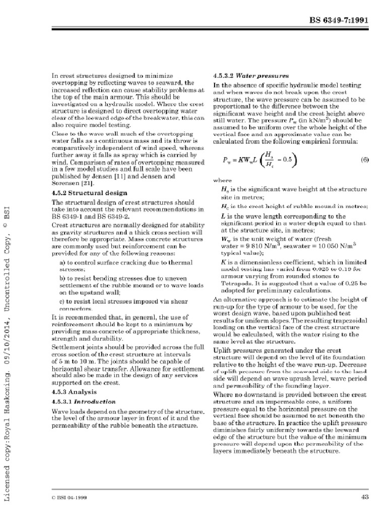 Breakwater Alignment and Physical Computation | PDF