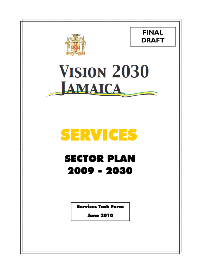 Microsoft Word Vision 2030 Jamaica Final Draft Services Sector Plan Ju ...