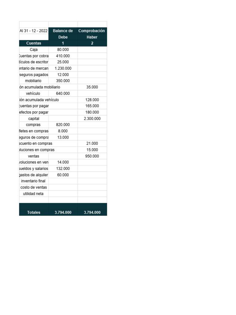 Calculo contable | PDF