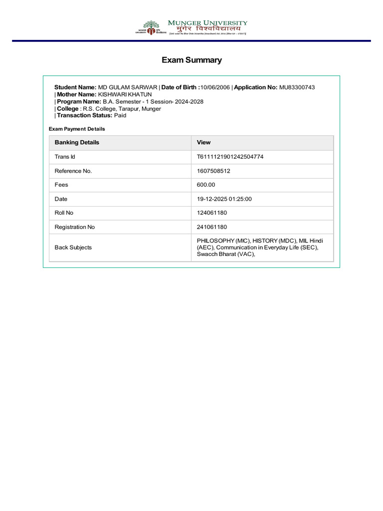 Receipt (8).pdf sem -1 | PDF