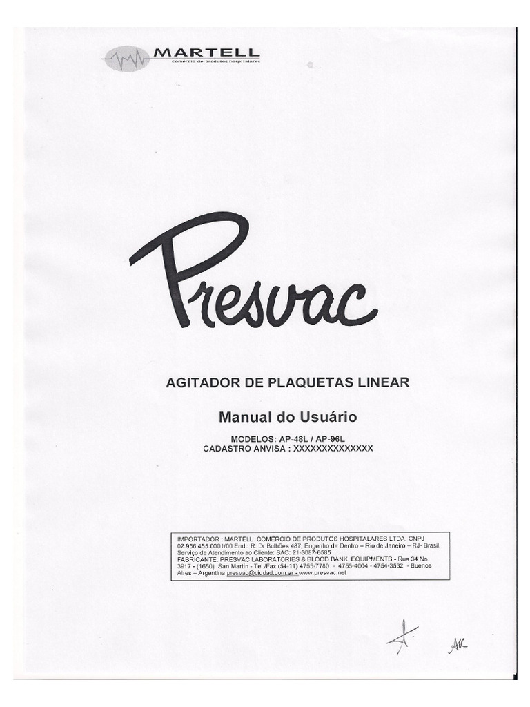 AGITADOR PRESVAC | PDF