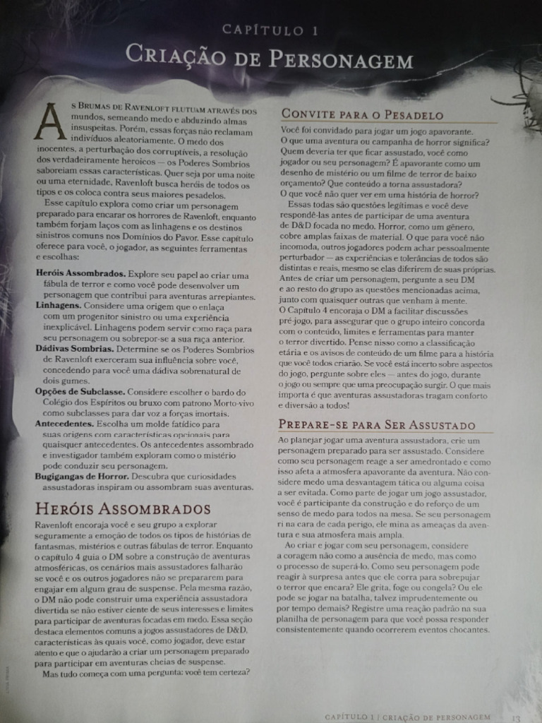 739912347 Dungeons and Dragons Guia de Van Richten Para Ravenloft 14 38 | PDF