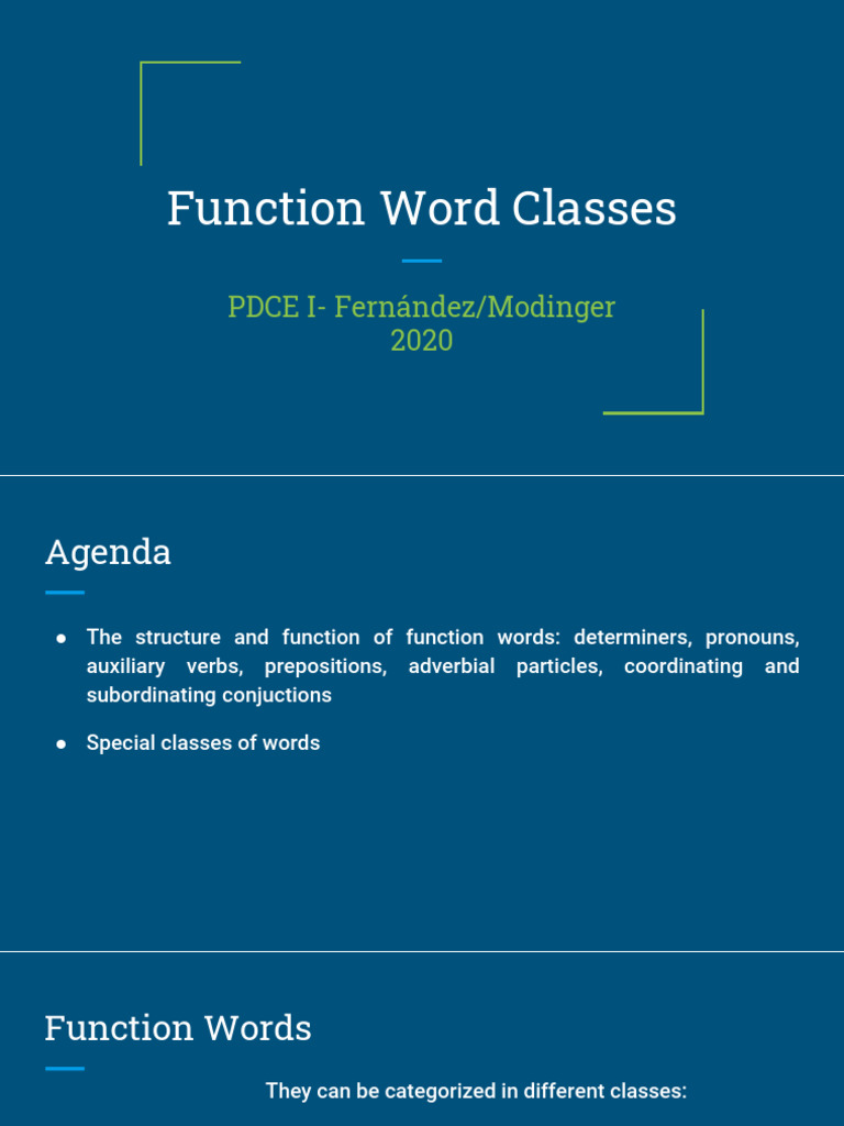 5 Function Words | PDF | Clause | Pronoun