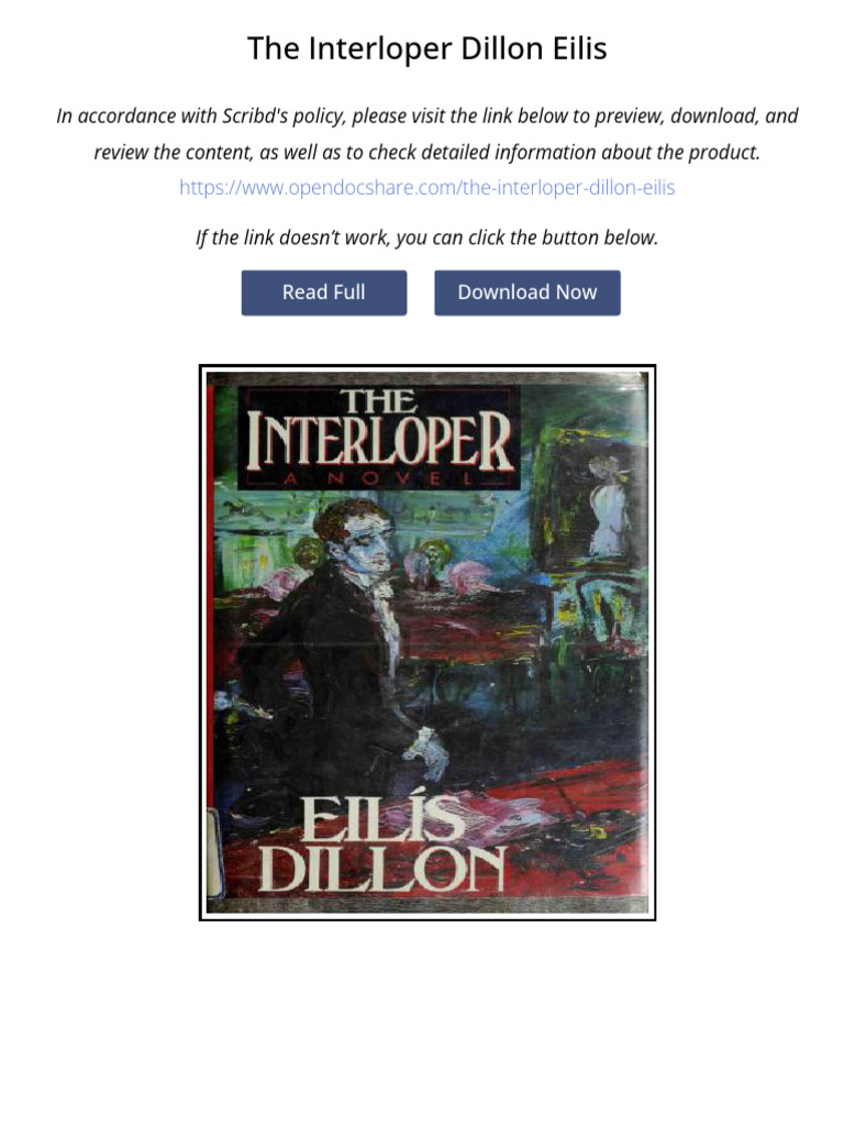 The Interloper Dillon Eilis | PDF