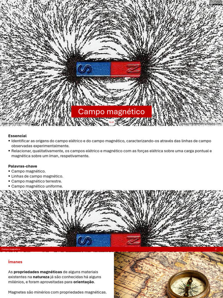 Entendendo o Campo Magnético e Ímanes | PDF | Campo magnético | Magnetismo
