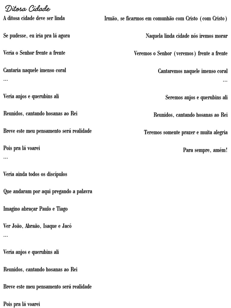 A Ditosa Cidade Deve Ser Linda Se Pudesse, Eu Iria Pra Lá Agora Veria o ...