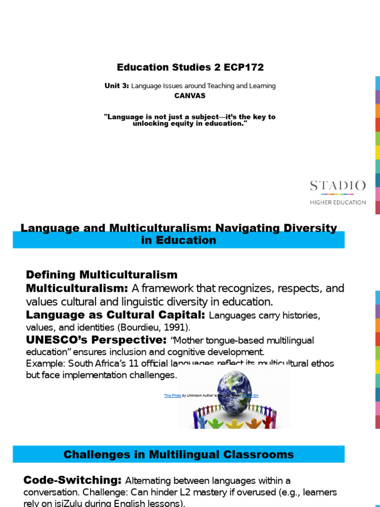 Language and Multiculturalism in Education | PDF | Multilingualism ...