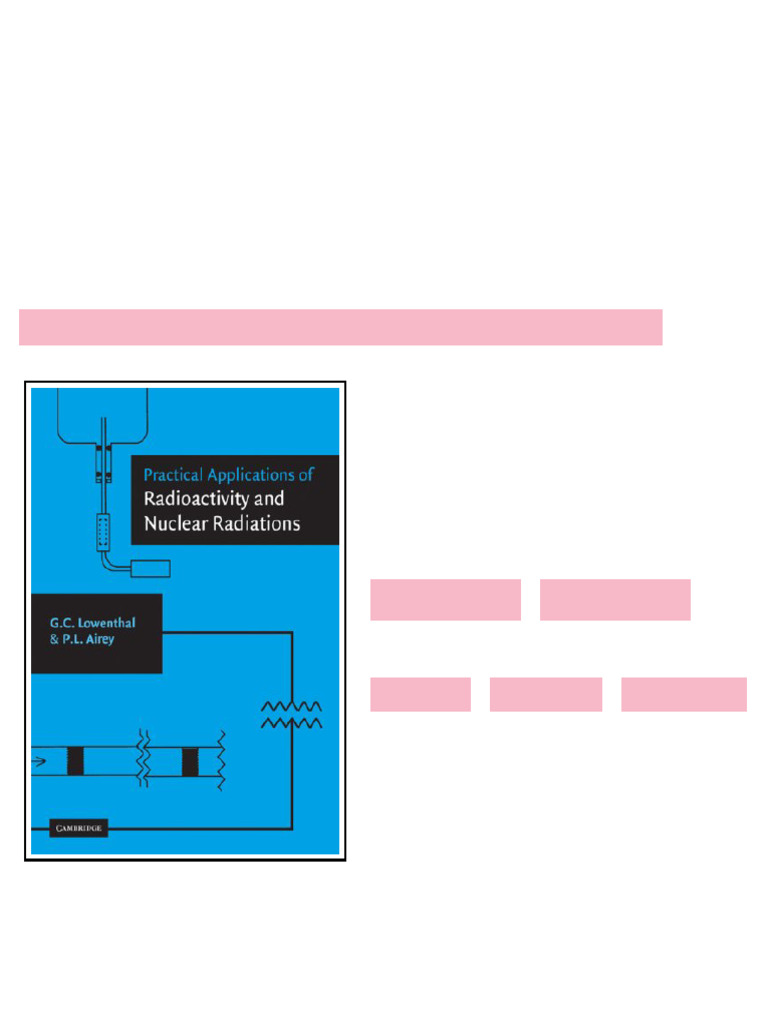 (Ebook) Practical Applications of Radioactivity and Nuclear Radiations ...