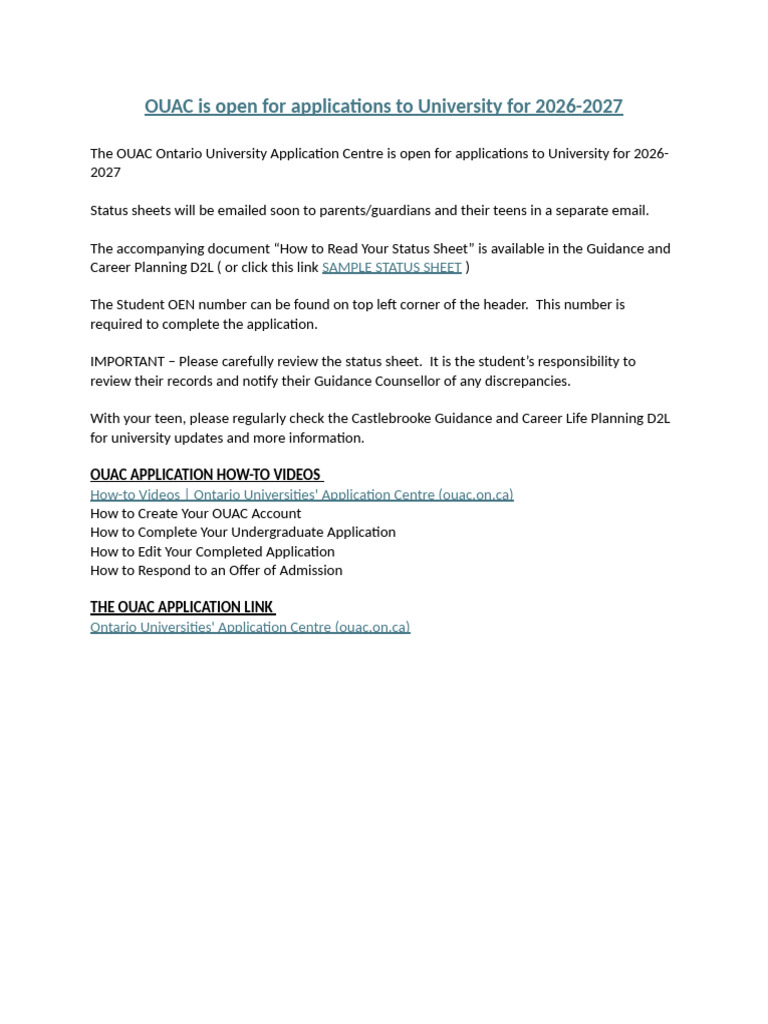 ouac | PDF | Ontario | Academia