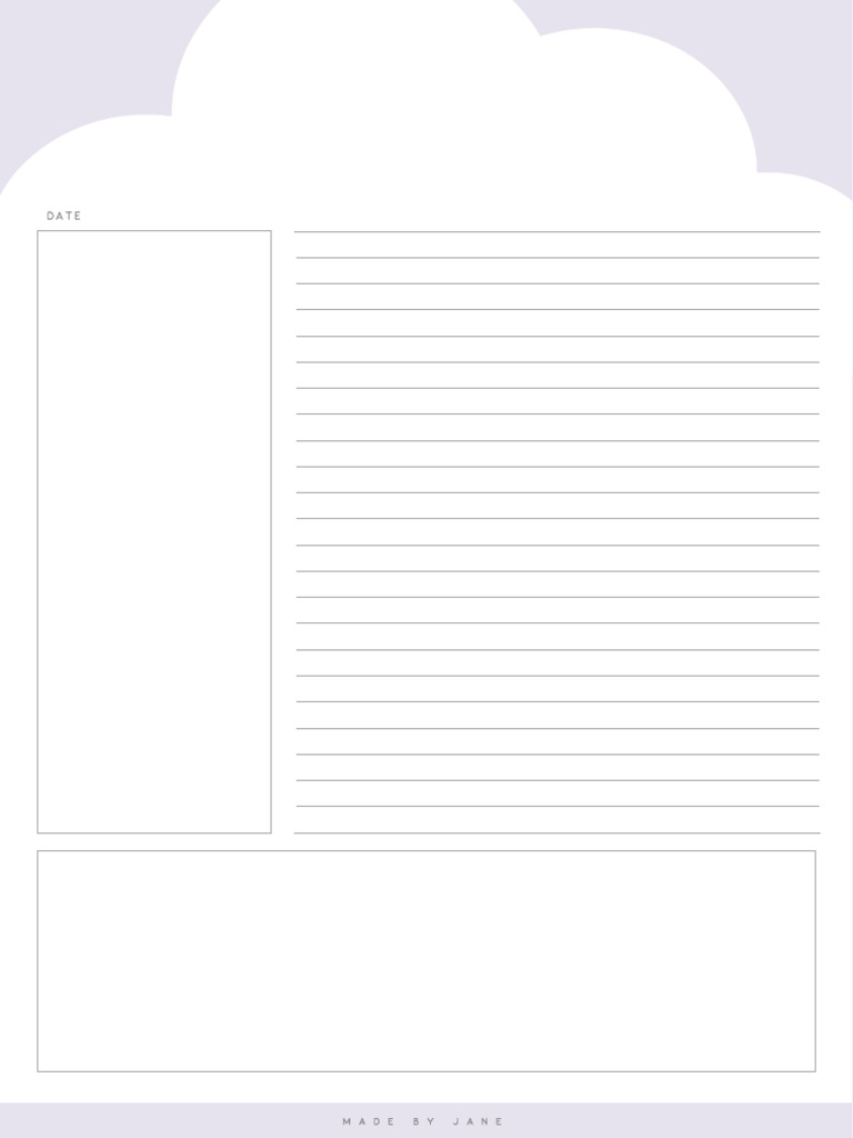JANE Diary Daily06 Cloudpurple | PDF