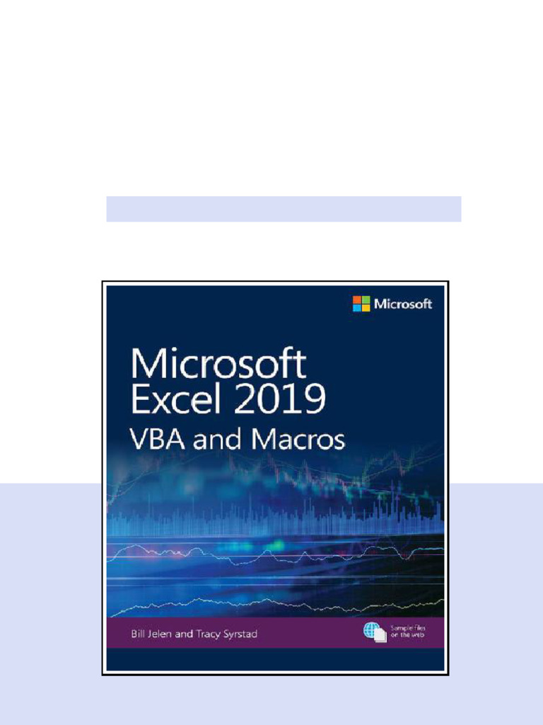 Microsoft Excel 2019 Vba And Macros Jelen Billsyrstad Tracy available ...