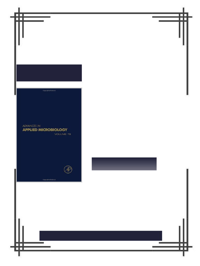 Advances in Applied Microbiology 79 1st Edition Sima Sariaslani And ...