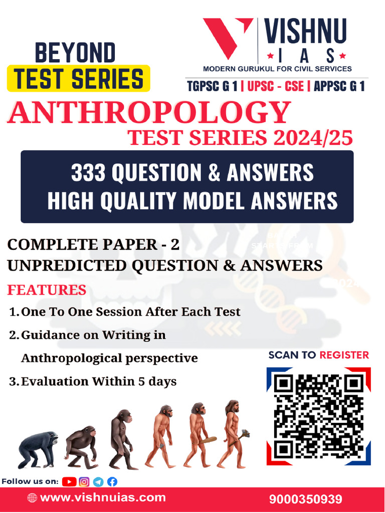 Complete Paper- 2 Question and Answers | PDF | Homo | Human Evolution