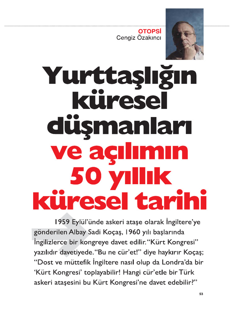 Yurttas Lig in Ku Resel Du s Manlari | PDF