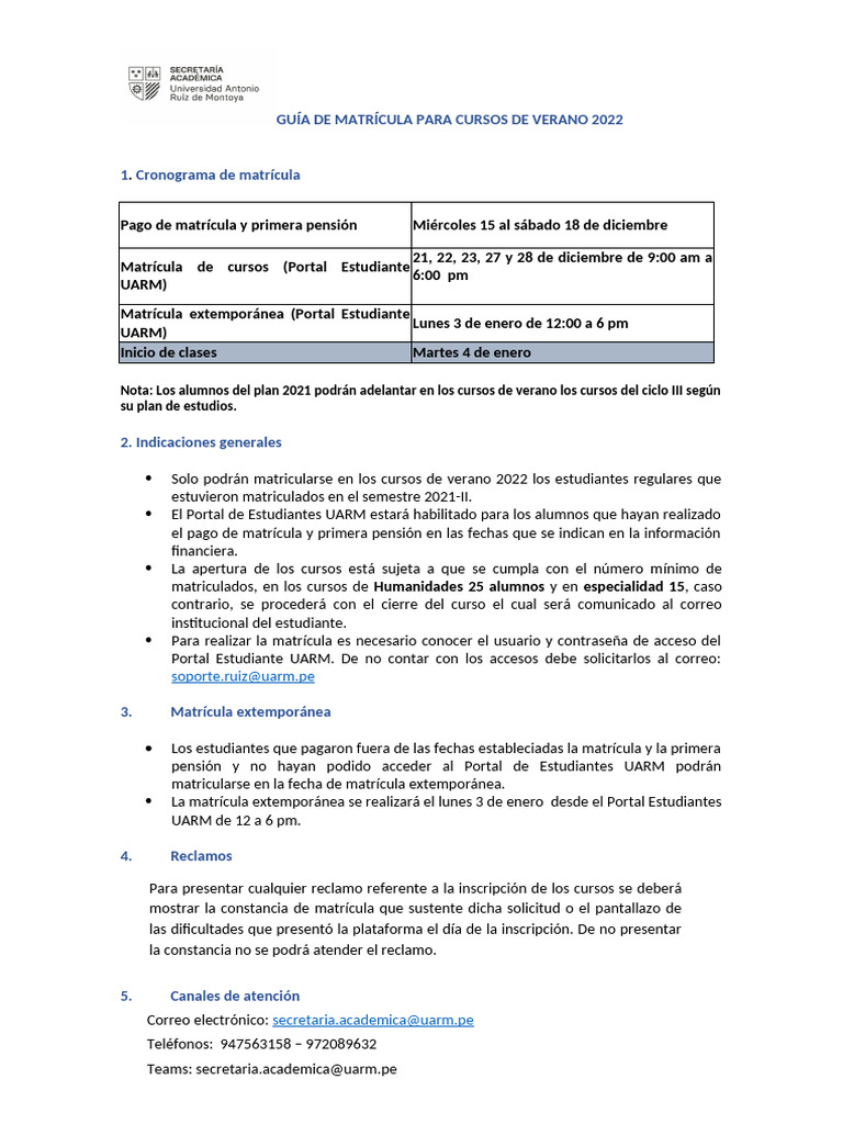Guía-de-matrícula-para-cursos-de-verano-2022-FINAL-APROBADO | PDF