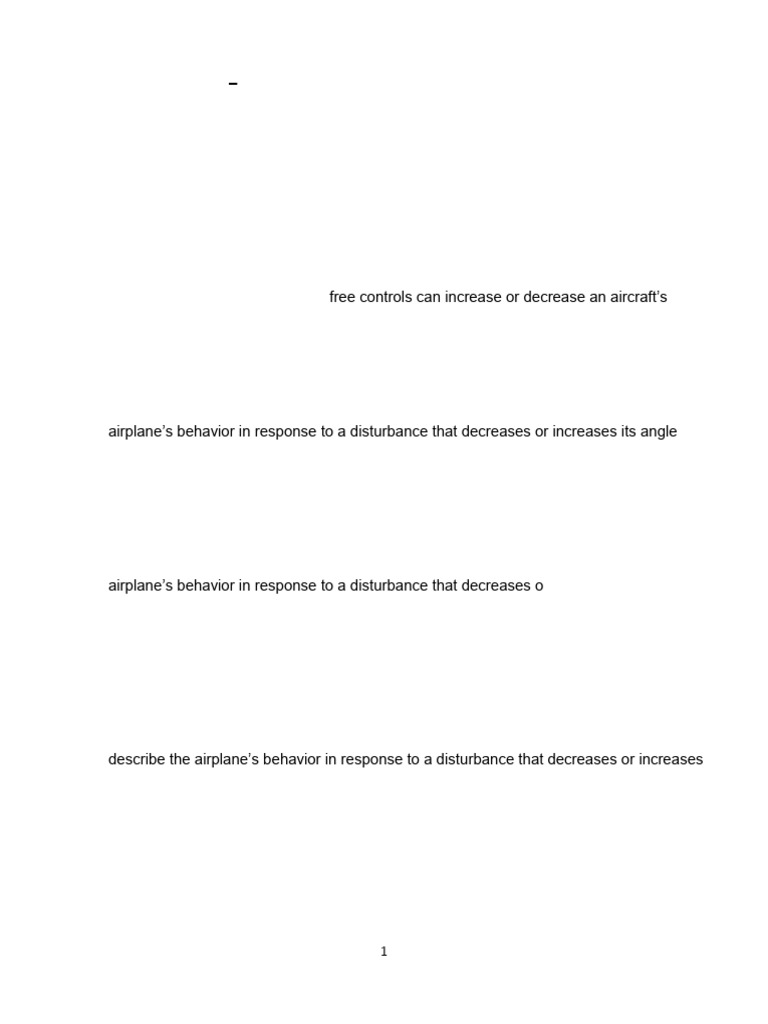 Basic Aero Test Yourself3 | PDF | Aerospace | Aerospace Engineering