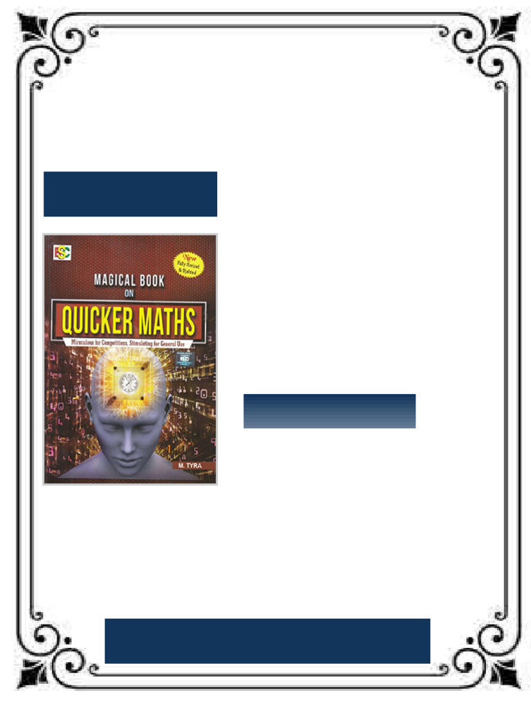Magical Book On Quicker Maths 5th Edition Manoj Tyra ebook 2026 ...