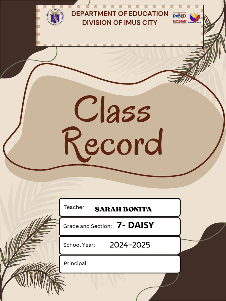 Class Record-Aesthetic | PDF
