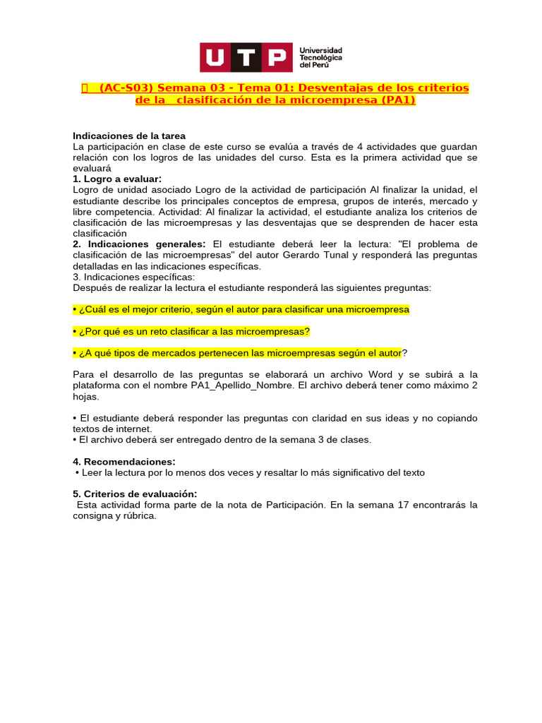 ? (AC-S02) Semana 02 - Tema 01 Desventajas de los criterios de la ...