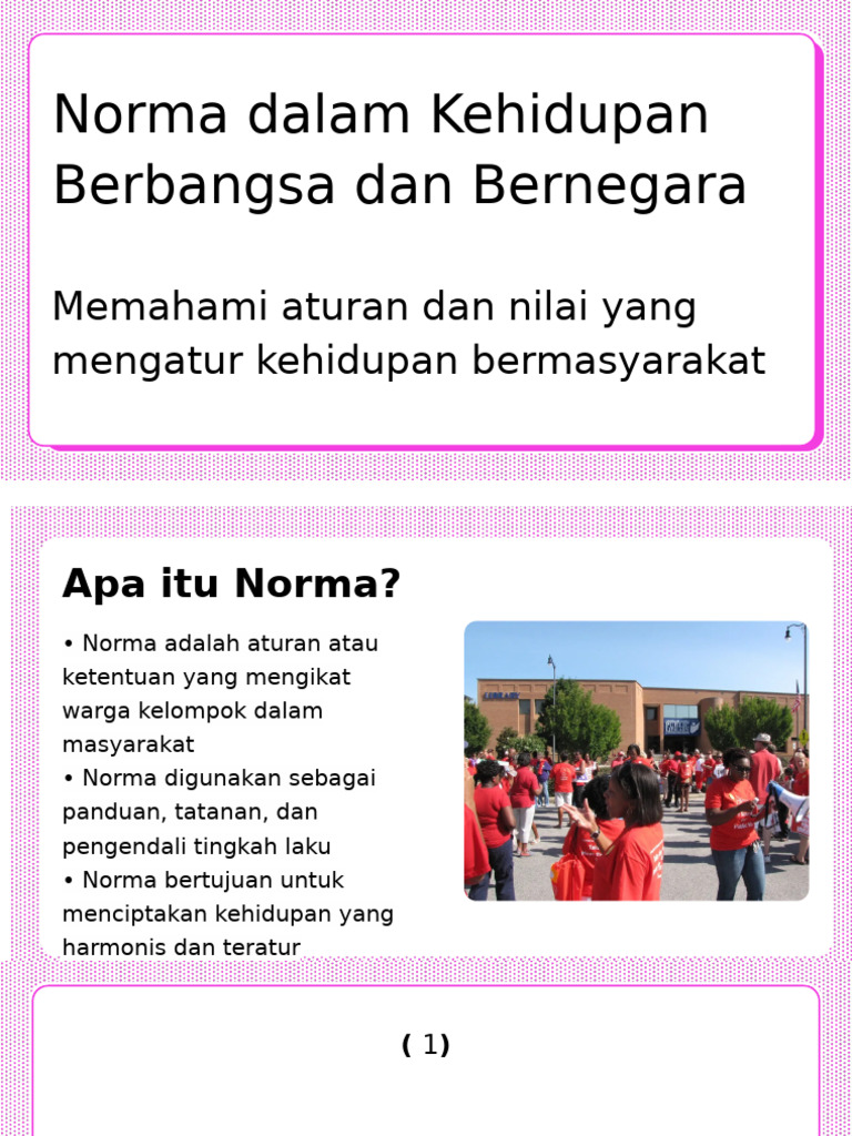 Norma Dalam Kehidupan Berbangsa Dan Bernegara | PDF
