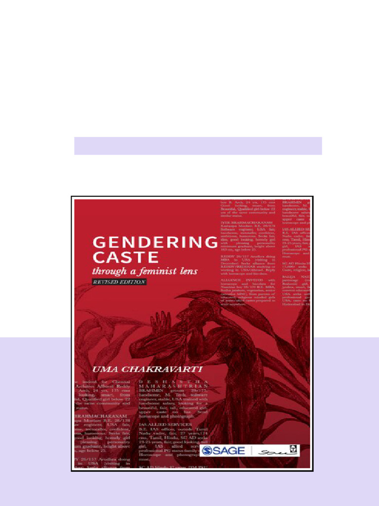 Gendering Caste Through A Feminist Lens Revised Uma Chakravarti ...