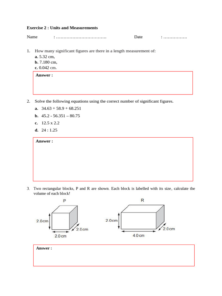 Units and Measurements in Science | PDF