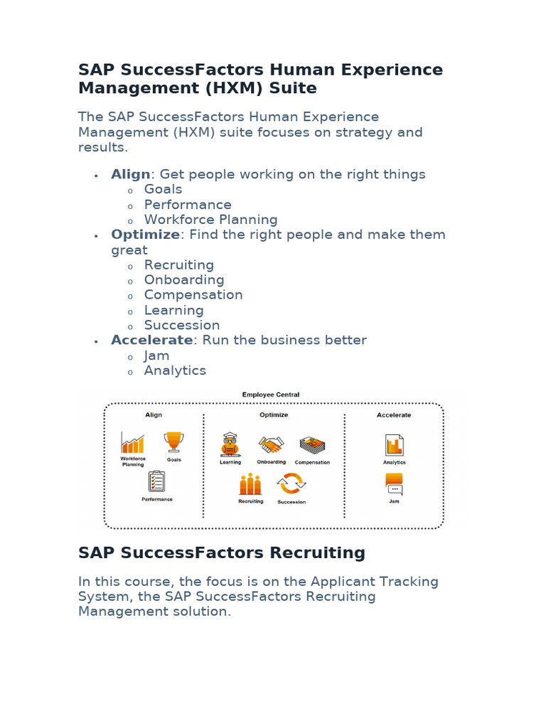 SAP SuccessFactors Recruiting Management Guide | PDF | Analytics ...