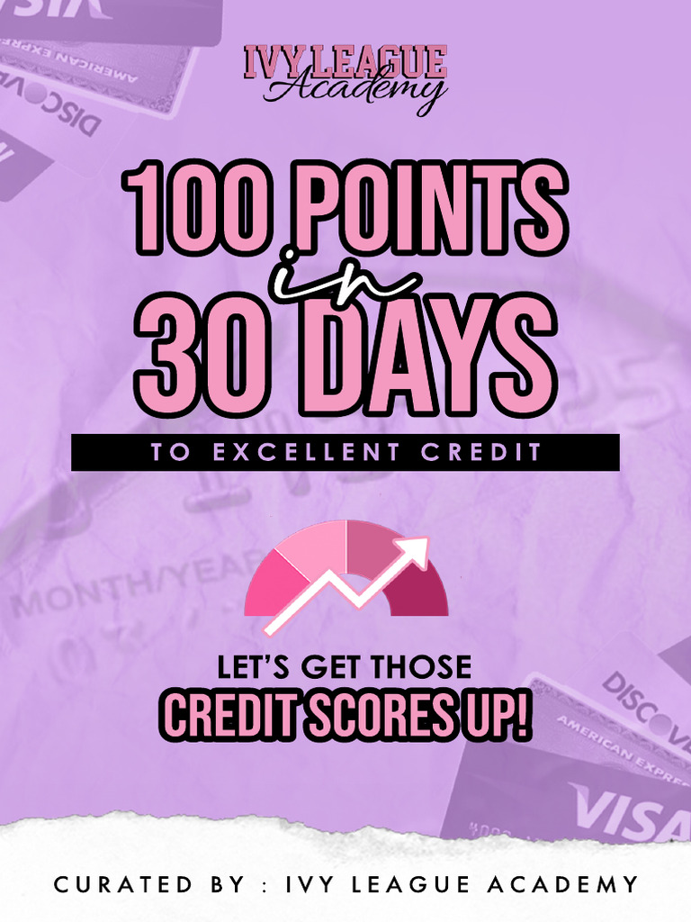 100 Points in 30 Days | PDF | Credit History | Credit